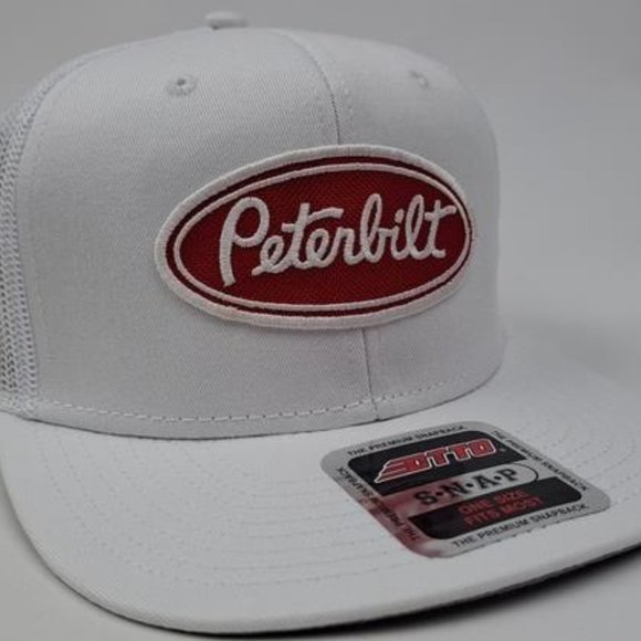 Accessories | Pb Peterbilt Embroidered Patch Flat Bill Trucker Mesh ...